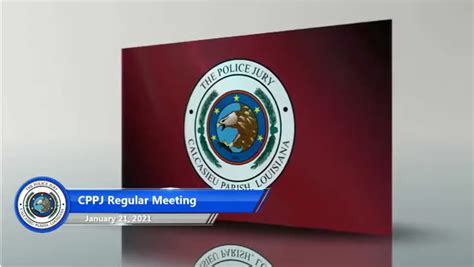 CPPJ Regular Meeting Calcasieu Parish Police Jury Channel Free Download Borrow And
