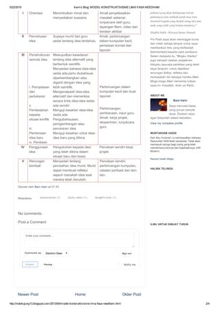 Irwin S Blog Model Konstruktivisme Lima Fasa Needham Pdf