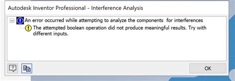 Inventor Analyze Interference Result Is Incorrect