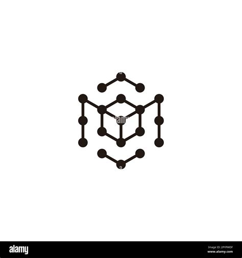 Letter M Cube Hexagon Molecules Symbol Simple Logo Vector Stock Vector Image And Art Alamy
