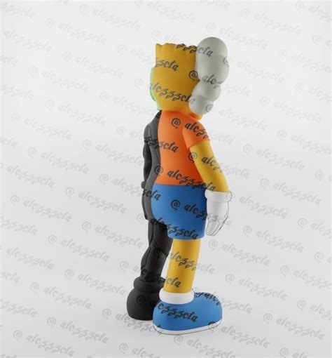 Kaws Bart Simpson X Bart Simpson Flayed Open For Print 3d Model 3d Printable Cgtrader