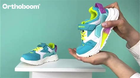 Обзор кроссовок Orthoboom 30225-10 бирюзовый-серый-салатовый - YouTube