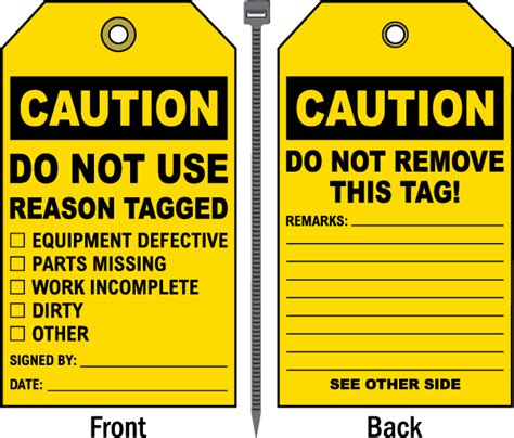 Caution Do Not Use Reason Tagged Tag In Stock Ships Fast