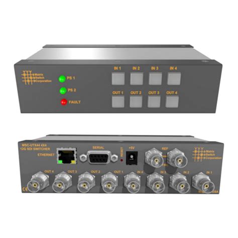 Matrix Switch Corporation MSC UTX44L Manuals ManualsLib