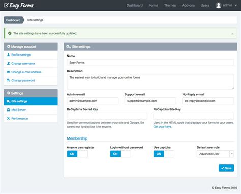 Easy Forms Advanced Form Builder And Manager By Baluart Codecanyon