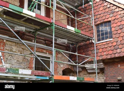 Frame System Scaffolding Stock Photo Alamy