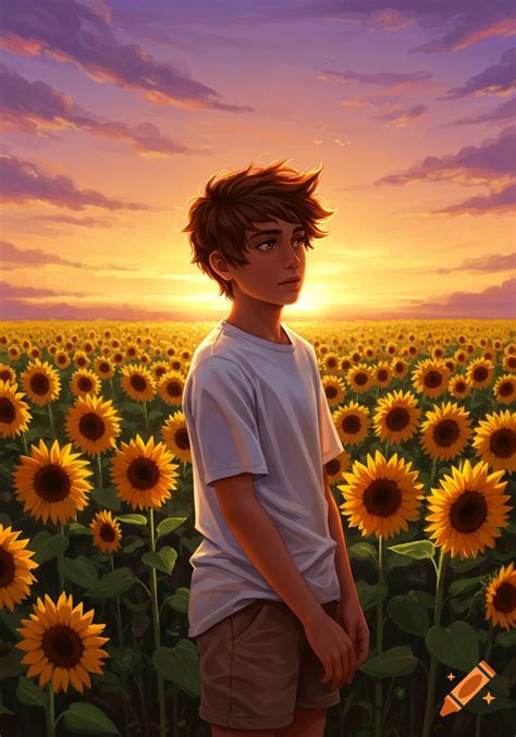 Anime Boy With Brown Messy Hair Black Mask White Hoodie With Red A