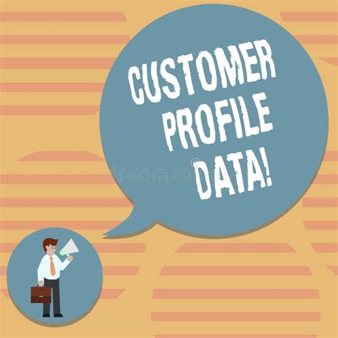 Word Writing Text Customer Profile Data Business Concept For Report