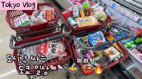도시락 집밥 외식하는 도쿄일상🍱시모키타자와 카페 마라탕 ️먹방 입 터진 리코😂빌리지 뱅가드 마트 장보기🛒낚시해온 물고기로 생선요리🍻일본어 한국어로 아무말 대잔치