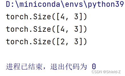 PyTorch深度学习基础 Tensor的变换拼接和拆分 ndimension CSDN博客