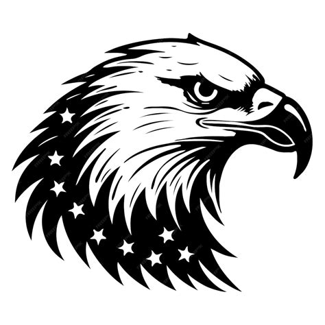 Premium Vector Mighty Eagle Head Logo Vector Art Illustration Mascot