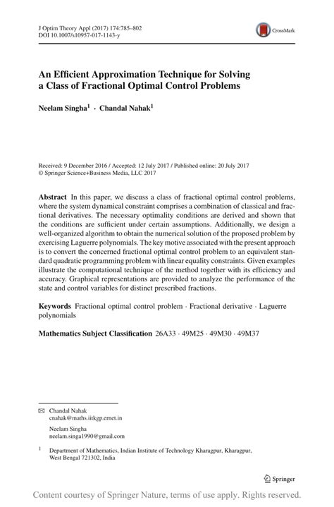 An Efficient Approximation Technique For Solving A Class Of Fractional Optimal Control Problems