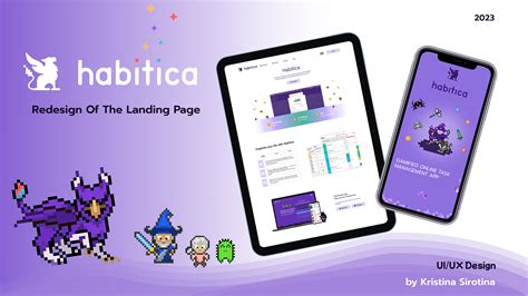 Habitica Gamified Task App Redesign Of Landing Page On Behance