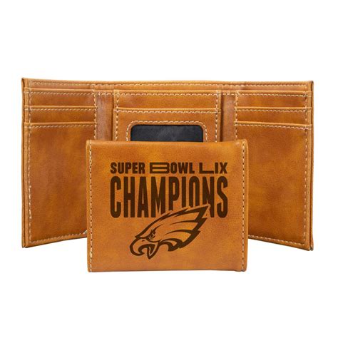 Officially Licensed Nfl Super Bowl Lix Champs Leather Wallet By Rico