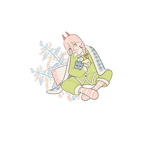 Power Denji Hayakawa Aki And Meowy Chainsaw Man Drawn By Gurukousu Danbooru