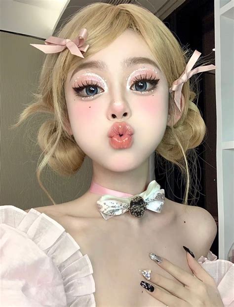 Sweet Makeup Cute Makeup Pretty Makeup Makeup Looks Doll Eye Makeup