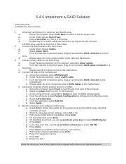 Implementing A RAID Solution Step By Step Guide Course Hero