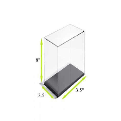 Custom Made Clear Acrylic Box With Black Plexiglass Base Pleximart