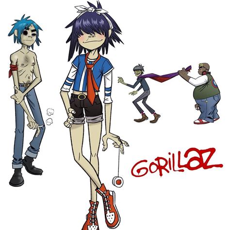Gorillaz Phase 2 Artwork Gorillaz Art Style Gorillaz Fan Art Kurama