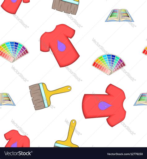 Printer Pattern Cartoon Style Royalty Free Vector Image