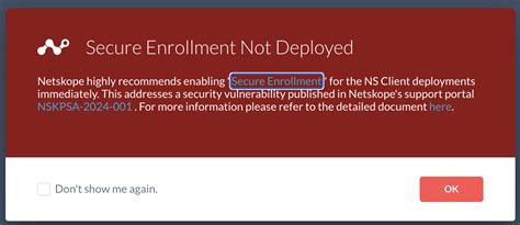 Understanding And Actioning Notification Related To Secure Enrollment Community