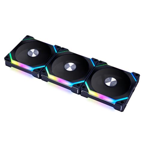 Lian Li Unifan Sl120 V2 3 Pack Black White With Controller Coolerguys