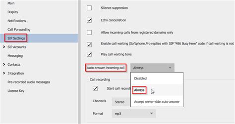 Softphone Pro Auto Answer