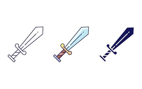 Premium Vector Sword Vector Icon