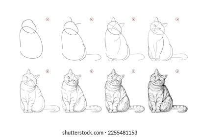 Best 13 How To Draw A Realistic Cat Step By Step Artofit