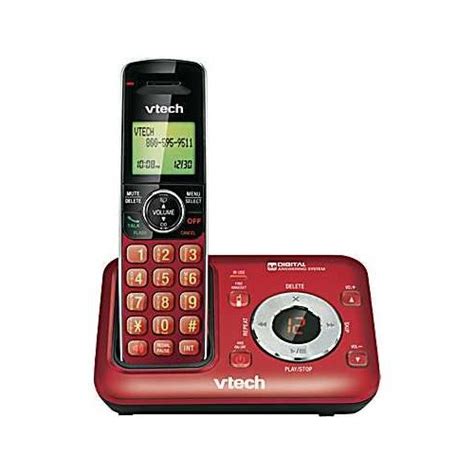 VTECH DECT 6 0 Cordless Phone W Answering Machine Red HDEtron Com