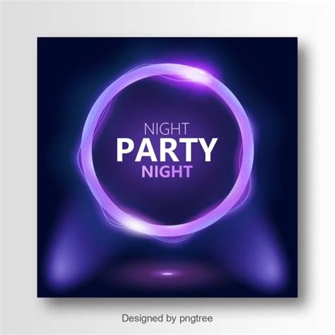 파티 당 포스터 나이트 클럽 일러스트 Png 그라데이션 효과와 패션 밤 포스터 이미지 벡터 Psd 파일 Pngtree Party Poster Pool