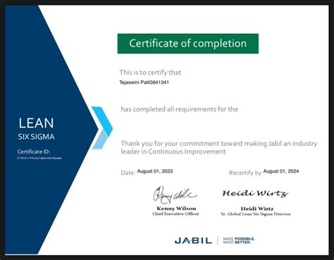 Tejaswini Patil On Linkedin I Am Glad To Share That I Have Completed Lean Six Sigma Bronze