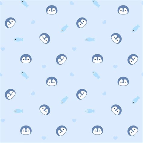Premium Vector Penguin Seamless Pattern Background