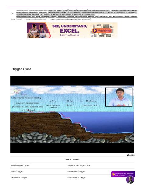 05 Oxygen Cycle Process Uses Production And Facts About Oxygen Pdf Oxygen Decomposition