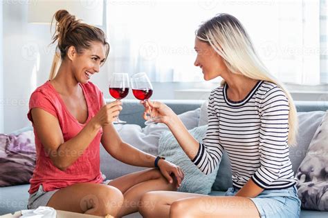 Friends Drinking Wine