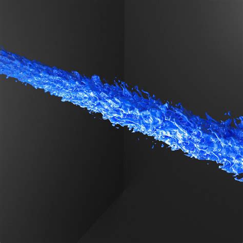 Image Rendering Of Isosurface Of The Liquid Jet Atomization Triggered