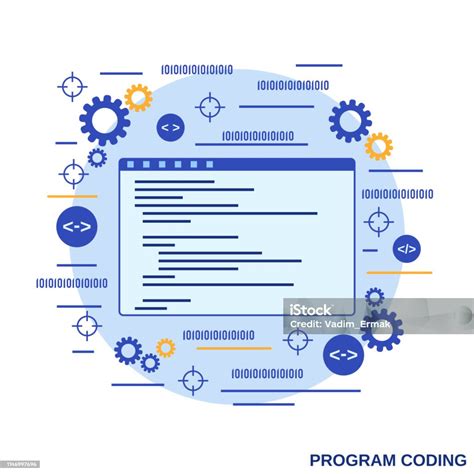 Program Coding Application Development Vector Concept Stock Illustration Download Image Now