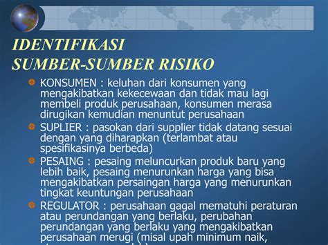 Manajemen Risiko 04 Identifikasi Dan Pengukuran Risiko Ppt