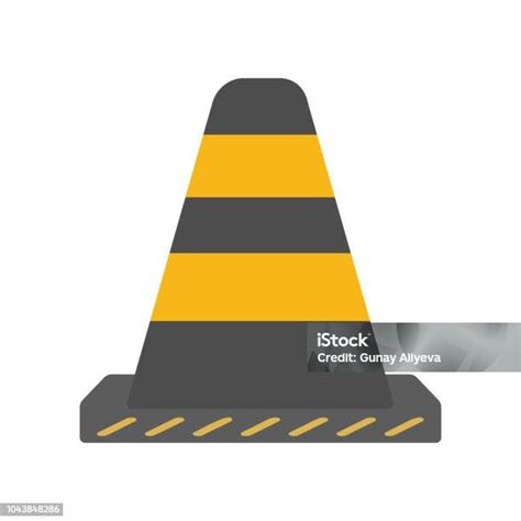 도 콘 착 색 된 아이콘입니다 모바일 개념 및 웹 애플 리 케이 션에 대 한 색된 건설 사인의 요소입니다 웹 및 모바일 컬러도로 콘 아이콘을 사용할 수 있습니다 거리에 대한