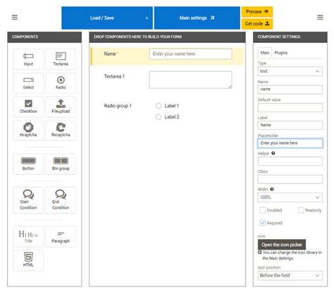 Online Drag And Drop Form Builder