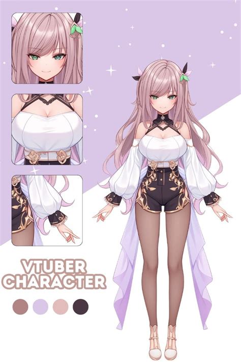 Custom Vtuber Model Live2d Vtuber Anime Character Design Ready To