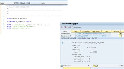 abap debugging problem for a beginner i debug program and it shows something different r sap