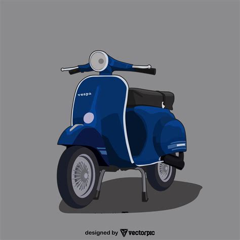 Vespa Matic Design Free Vector Vectorpic