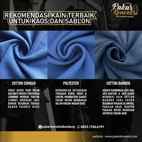 Mengenali Jenis Kain Bahan Kaos Dan Karakteristiknya Jasa Konveksi Murah Bandung