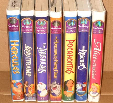 Walt Disney Masterpiece Collection Of 7 Vhs Tapes £53 16 Picclick Uk