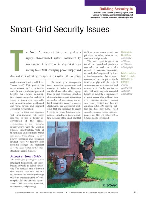 Pdf Smart Grid Security Issues Pdf Smart Grid Security Issues