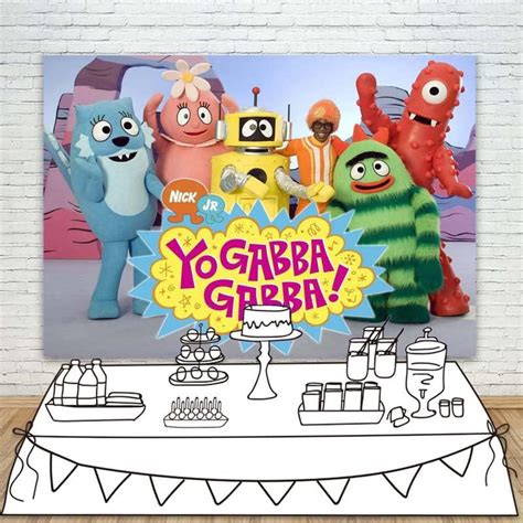 Yo Gabba Gabba Party Supplies Cartel De 1er Cumpleaños De 5 X 3 Pies