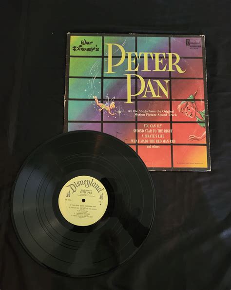 Walt Disney S Peter Pan Soundtrack Rare Vinyl Lp Etsy