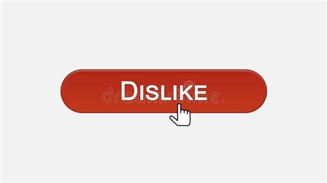 Dislike Web Interface Button Clicked With Mouse Cursor Different Color