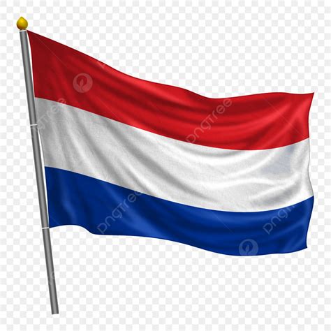 Gambar Bendera Belanda Berkibar Dengan Tekstur Kain Belanda Bendera Bendera Belanda Png